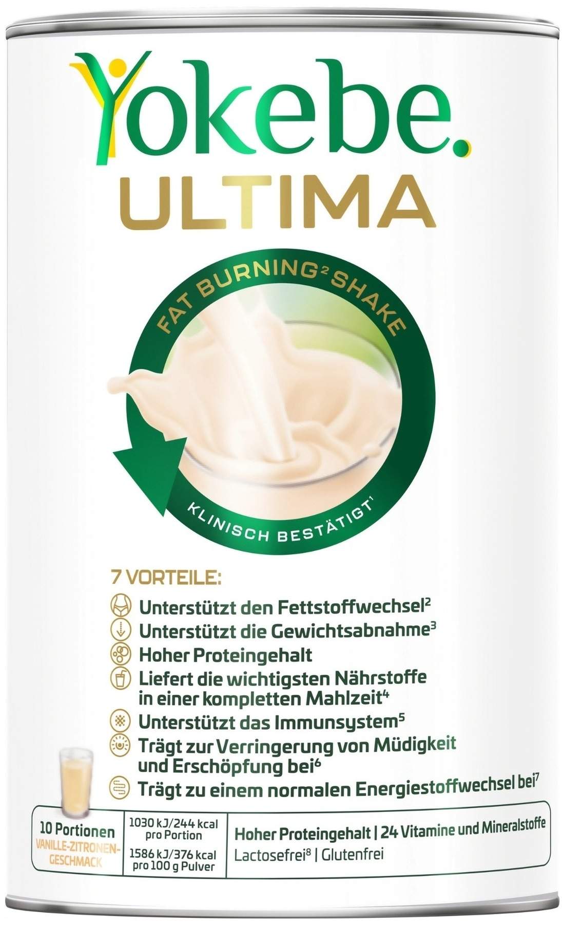 Yokebe Ultima Fat Burning Shake Plver 400 g kaufen | Volksversand ...
