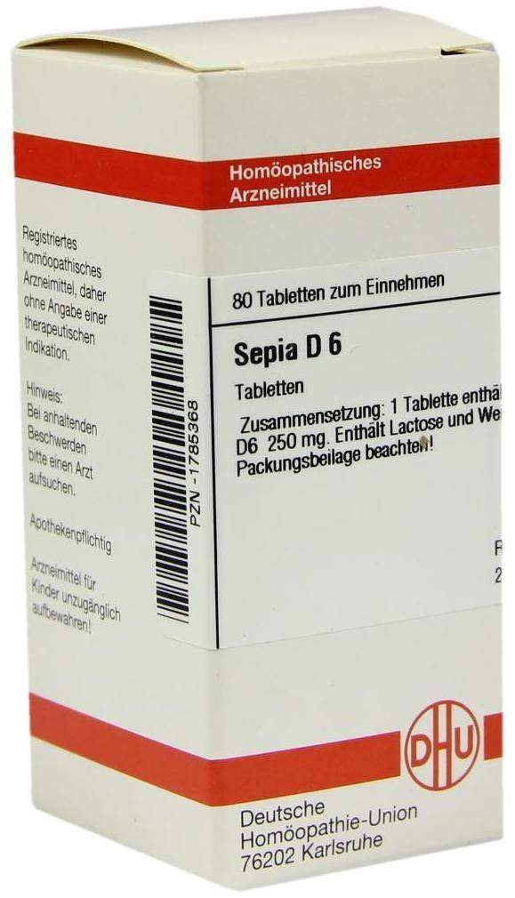 DHU Sepia D6 80 Tabletten kaufen | Volksversand Versandapotheke