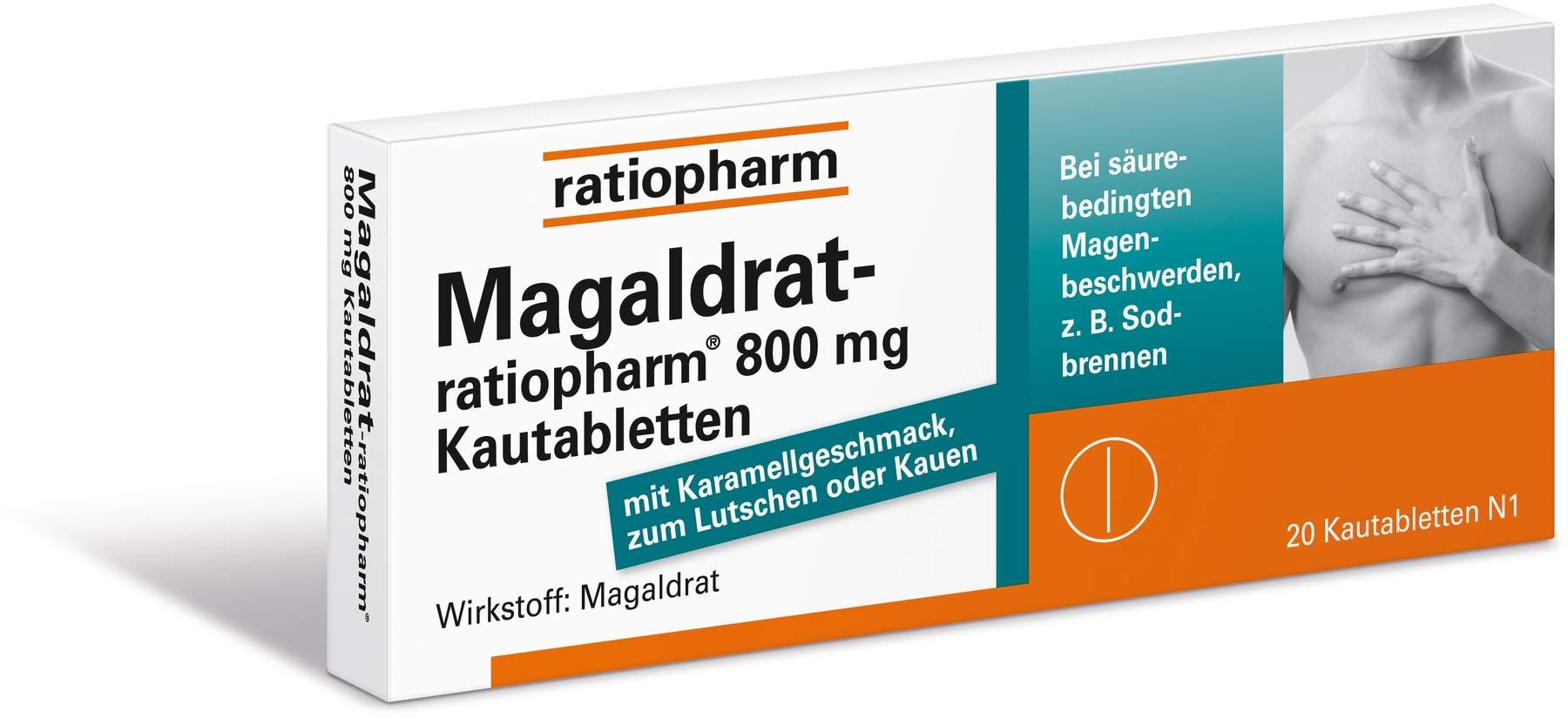 Magaldrat-ratiopharm 800 mg 20 Tabletten kaufen | Volksversand ...