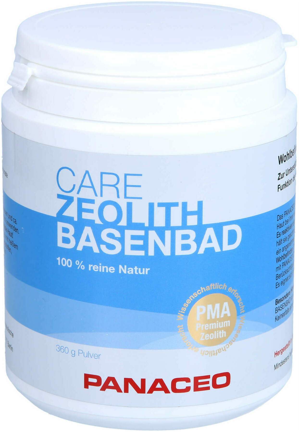 Panaceo Care Zeolith Basenbad 360 G Pulver kaufen | Volksversand ...