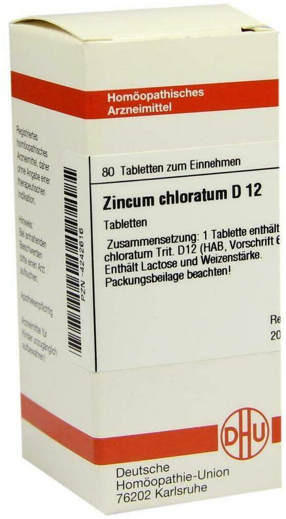 Dhu Zincum Chloratum D12 80 Tabletten kaufen | Volksversand Versandapotheke