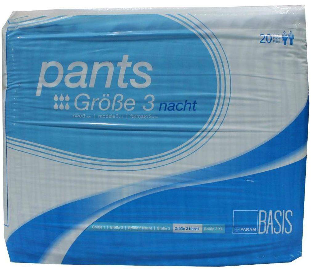 Param Pants Basis Nacht Gr.3 20 Stück kaufen | Volksversand Versandapotheke