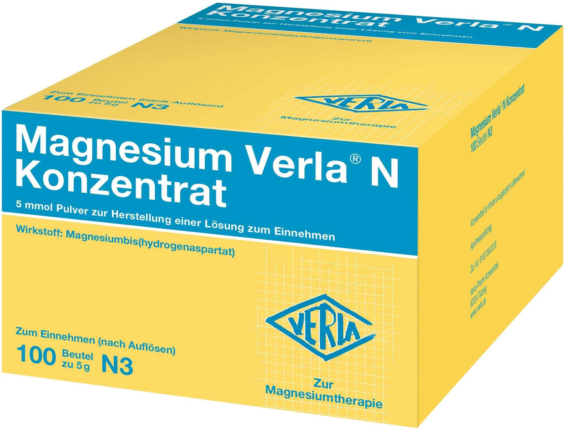 Magnesium Verla N Konzentrat 100 Pulver kaufen | Volksversand ...