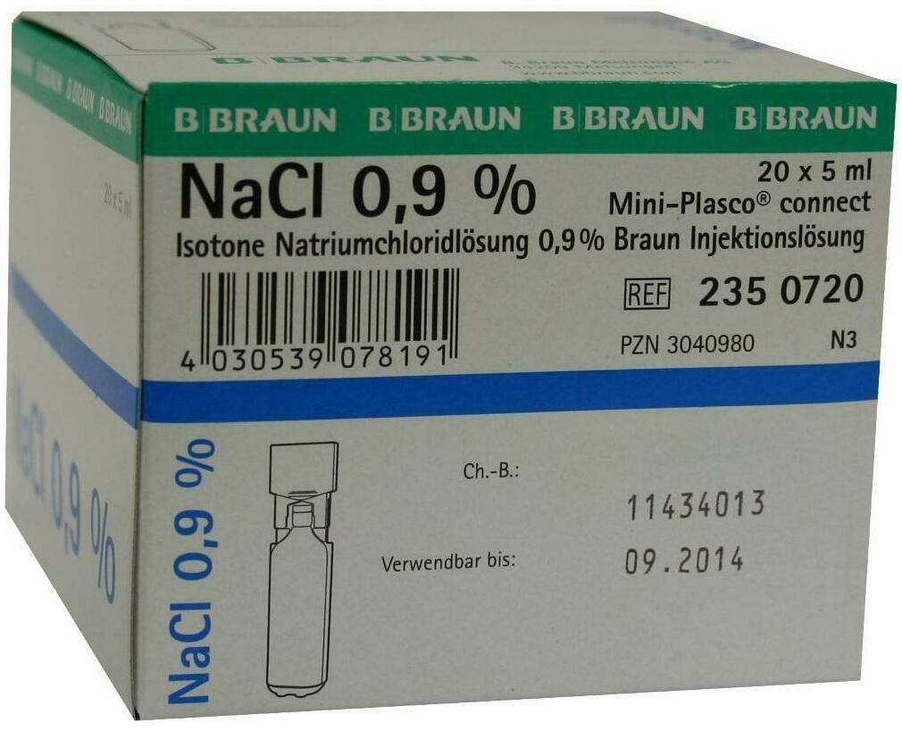 Kochsalz 0,9% Miniplasco 20 x 5 ml kaufen | Volksversand Versandapotheke