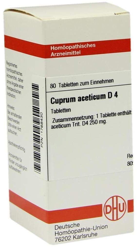 Dhu Cuprum Aceticum D4 80 Tabletten kaufen | Volksversand Versandapotheke
