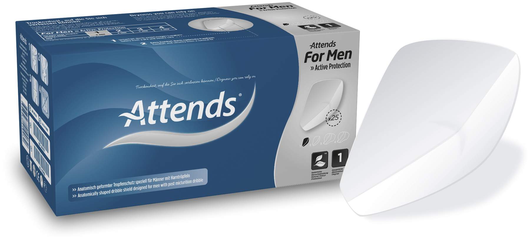 Attends For Men Inkontinenz Schale 1 25 Stück kaufen | Volksversand ...