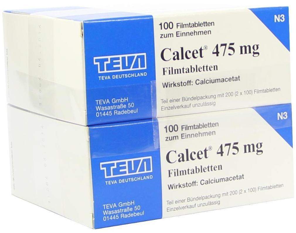 Calcet 475 mg 200 Filmtabletten kaufen | Volksversand Versandapotheke