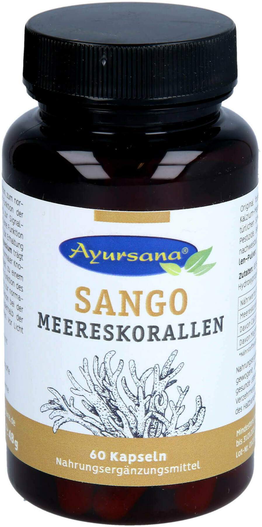 Sango Korallen Kalzium Magnesaftrisistente Kapseln Maritim... kaufen ...