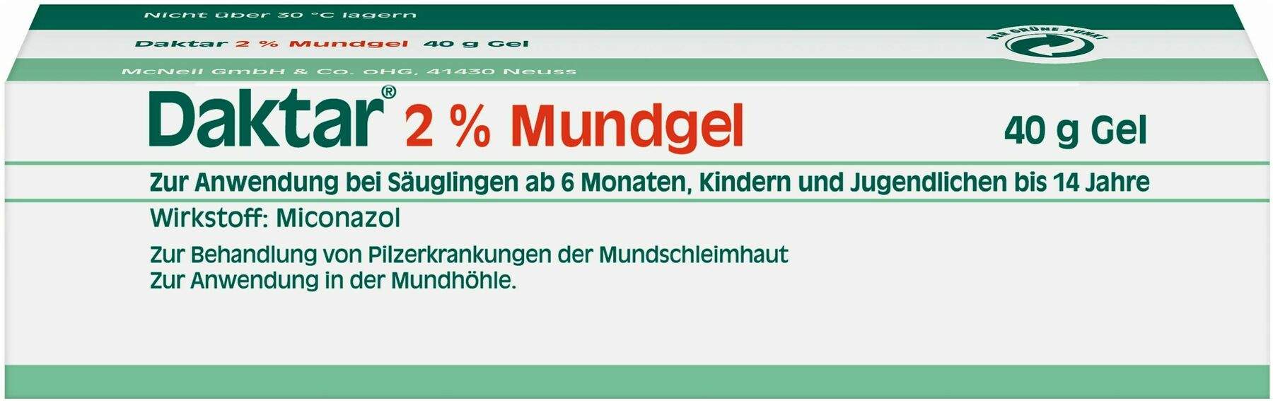 Daktar 2 % Mundgel 40 G kaufen | Volksversand Versandapotheke