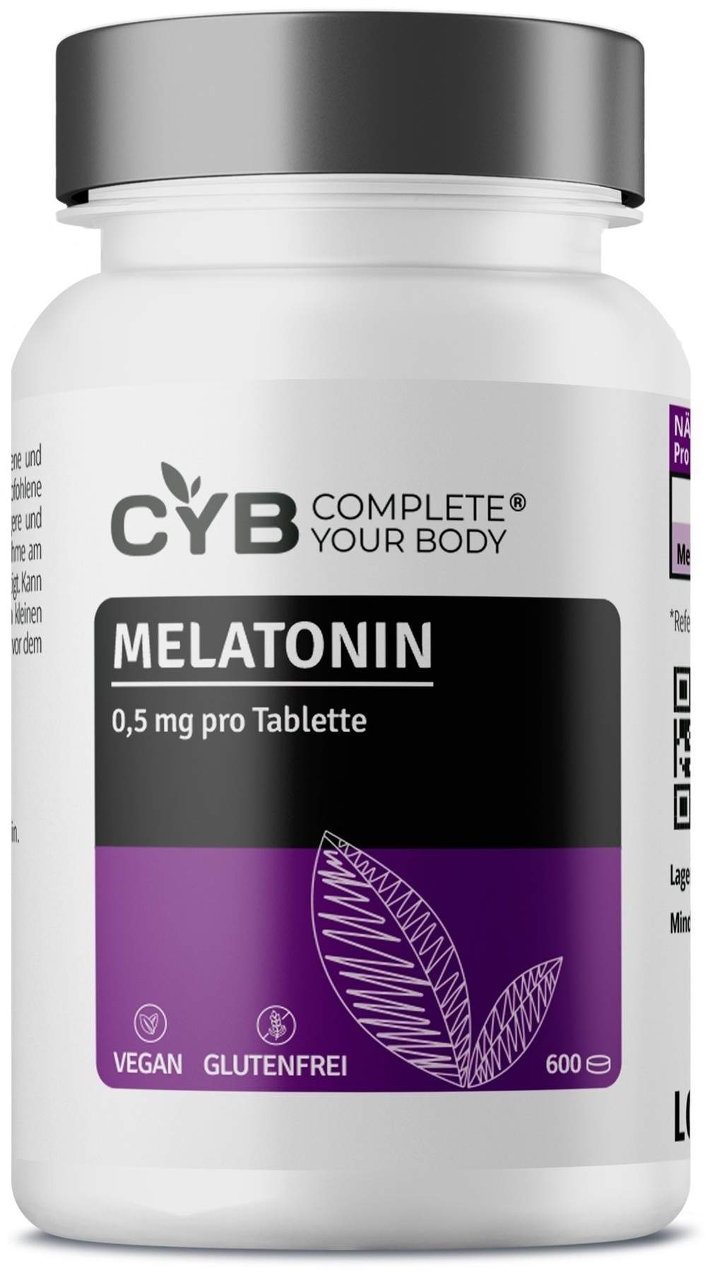 Cyb Melatonin 0,5 mg Vegan 600 Tabletten kaufen | Volksversand ...
