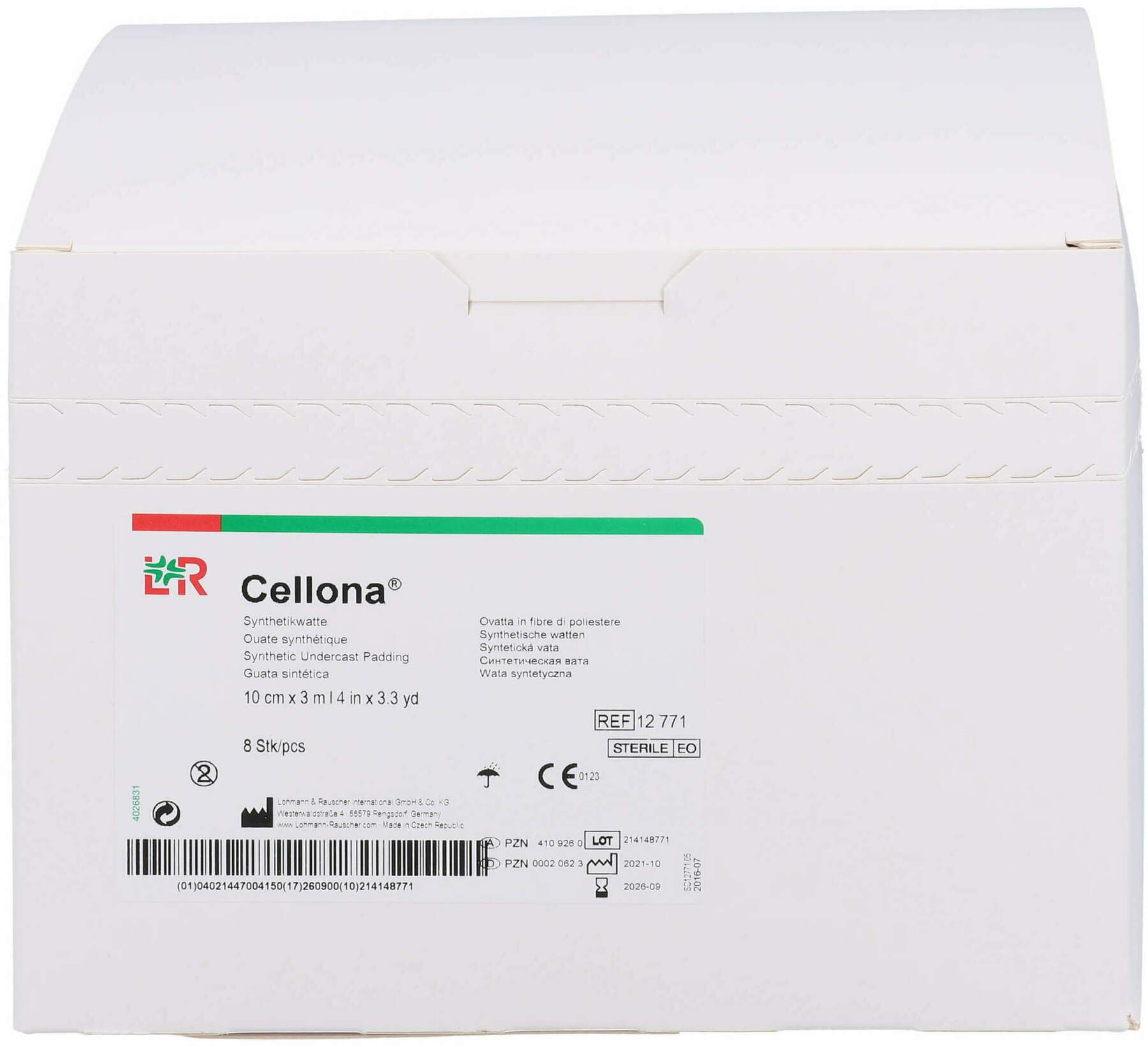 Cellona Synthetikwatte Steril 10 cm X 3 M 8 Stück kaufen | Volksversand ...