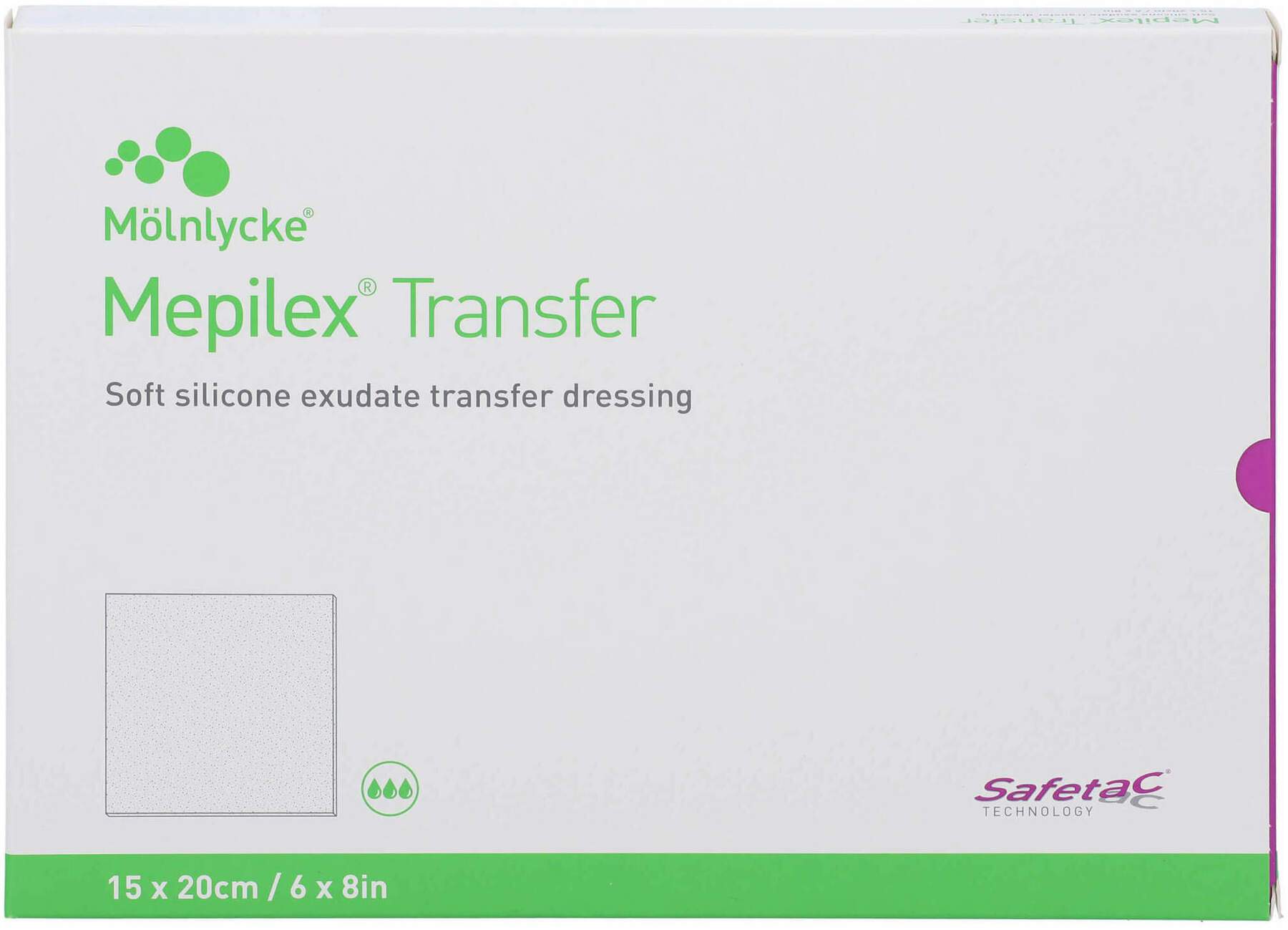 Mepilex Transfer Schaumverband 15 X 20 cm Steril 5 Stück kaufen ...