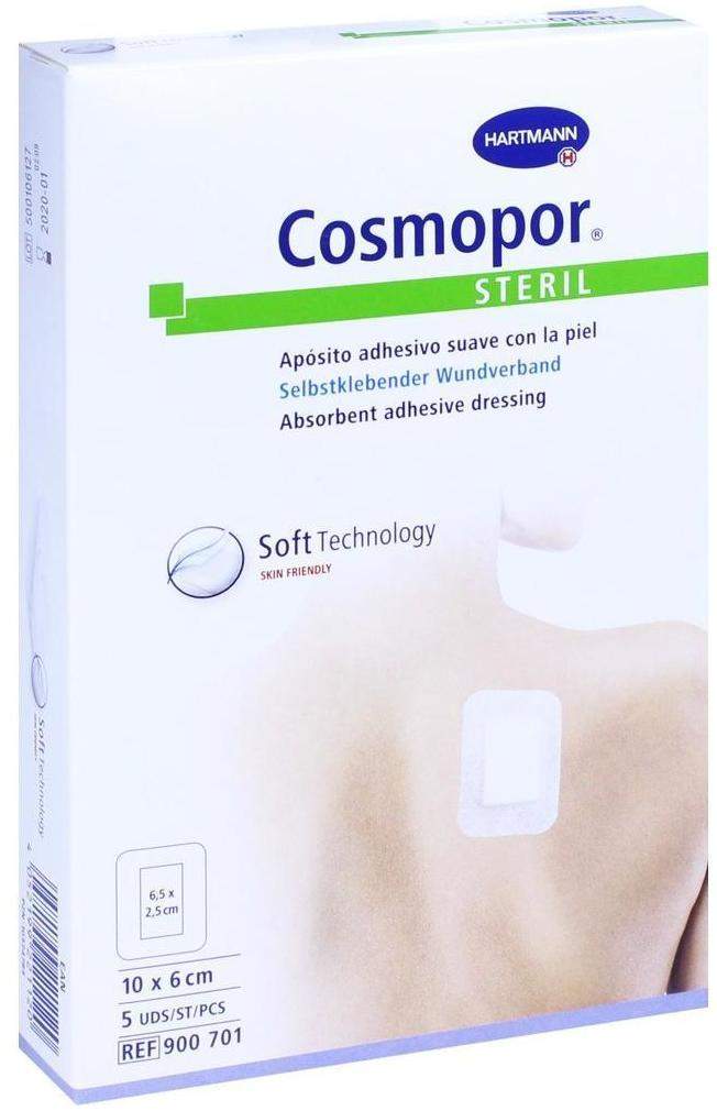 Cosmopor Steril 6 X 10 cm 5 Pflaster kaufen | Volksversand Versandapotheke